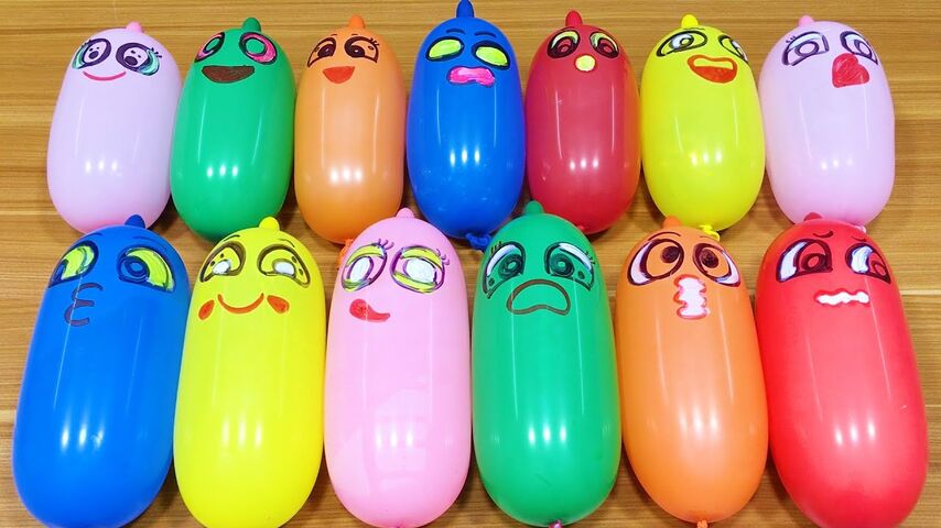 Balloons Slime Making Slime With Funny Balloons Satisfying Slime