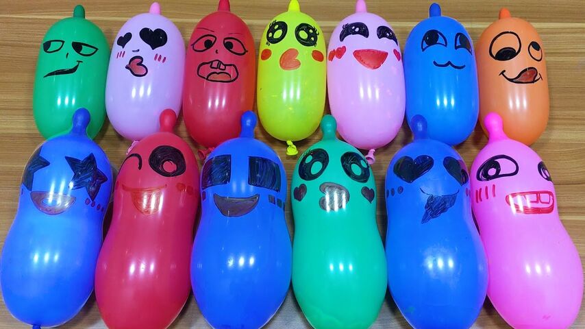 Making Slime With Funny Balloons Satisfying Slime Video 1189